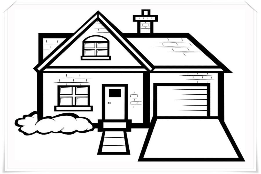 59 gambar mewarnai rumah untuk anak PAUD, TK dan SD | gambar mewarnai rumah