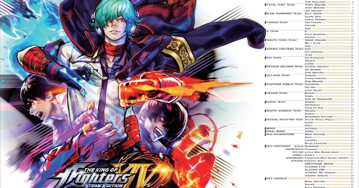 The King Of Fighters Ever: KOF XIV Steam artbook, um show artístico de ...