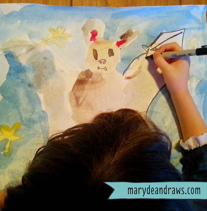 Bat Facts Printable Coloring Page