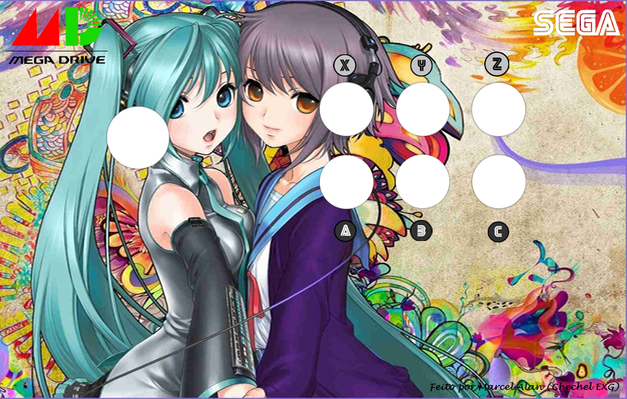 CHC Arcade Anime Custom Layout Art: Layout Art de Arcades (Mega Drive)