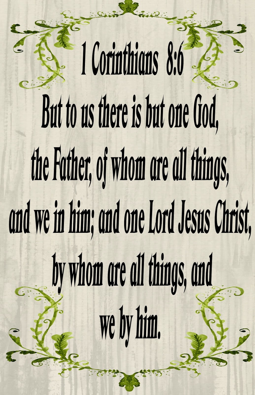 One God