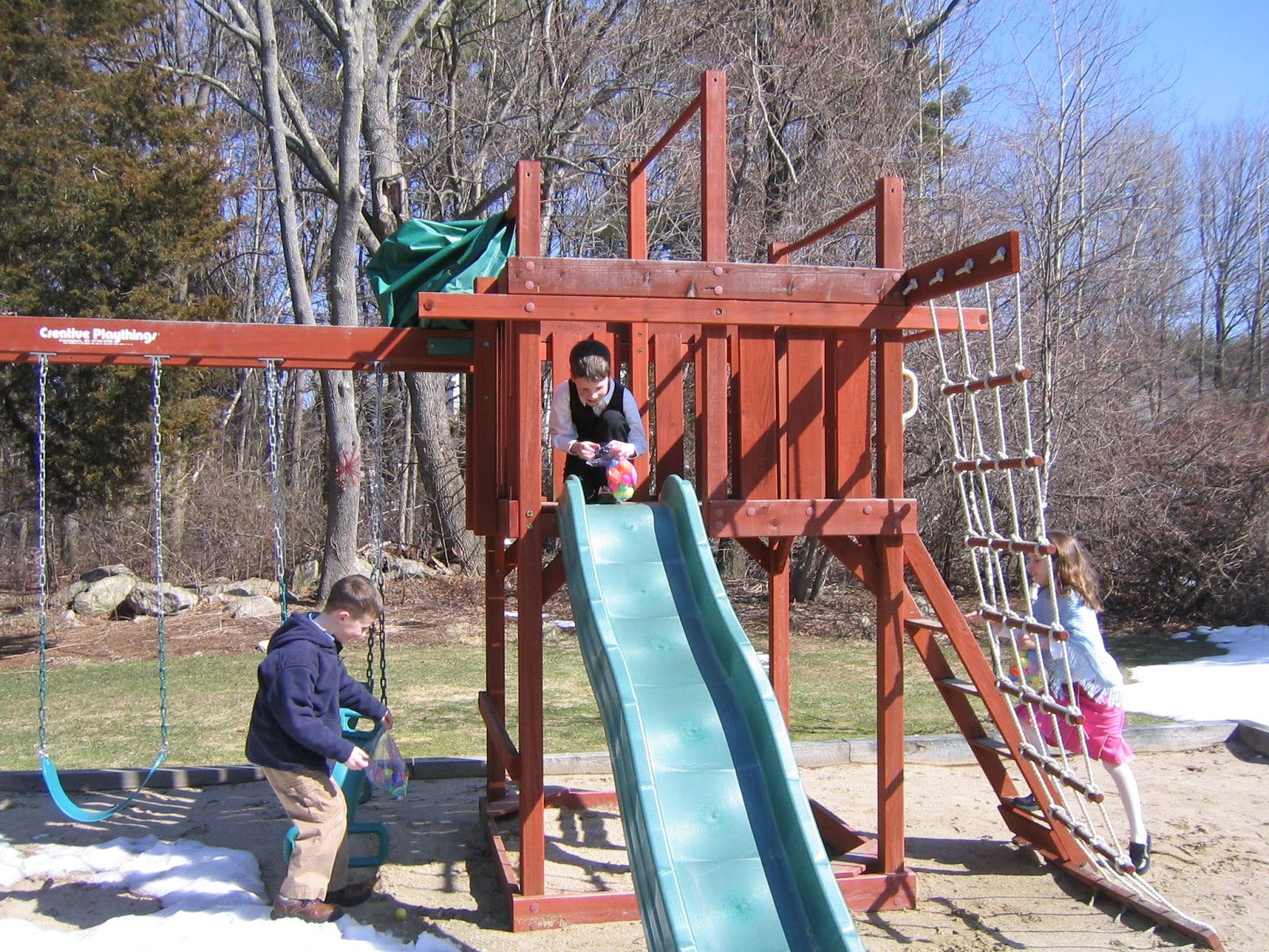 Family and friends had plenty of fun on the old swing set through the ...