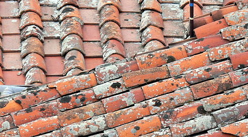 Exploring Biblical Places and Times: How to Make A "Tile" Roof