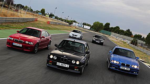 All generations BMW M3 get together for a photoshoot - Types cars