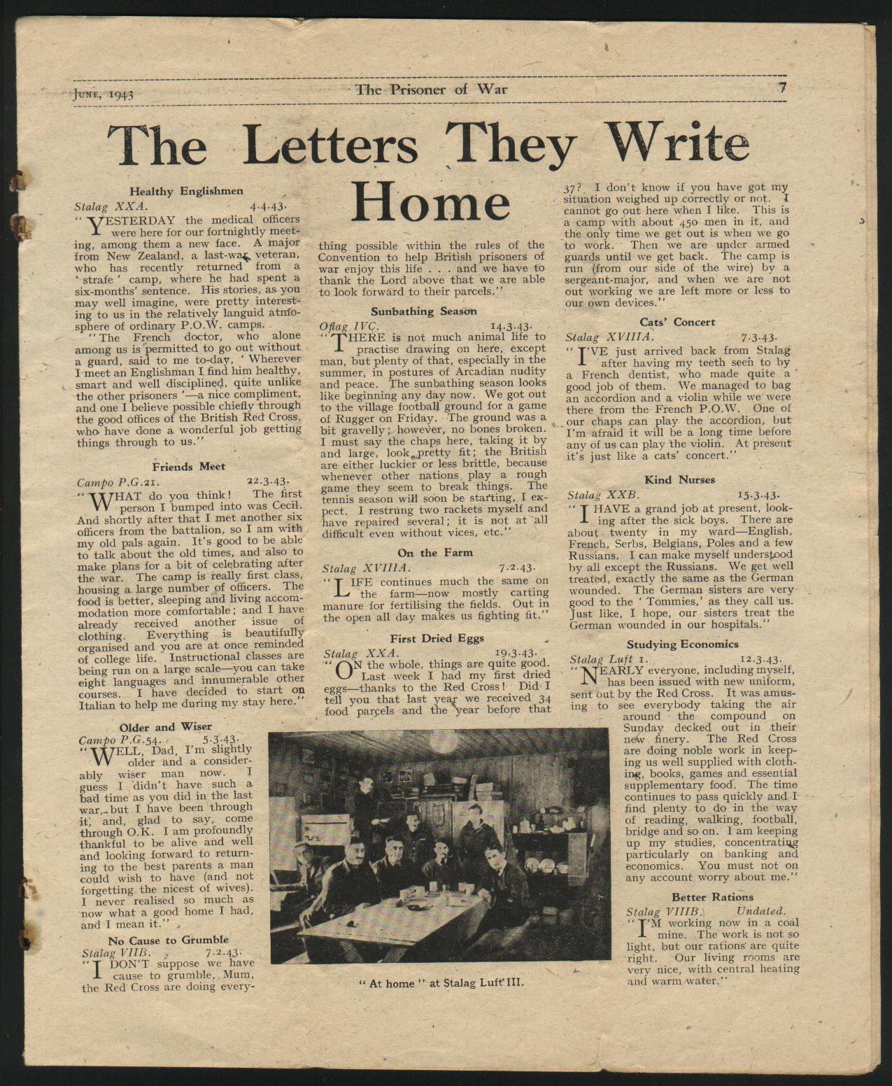 WWII Memories: Red Cross Journals - Volume 2, No. 14, June 1943