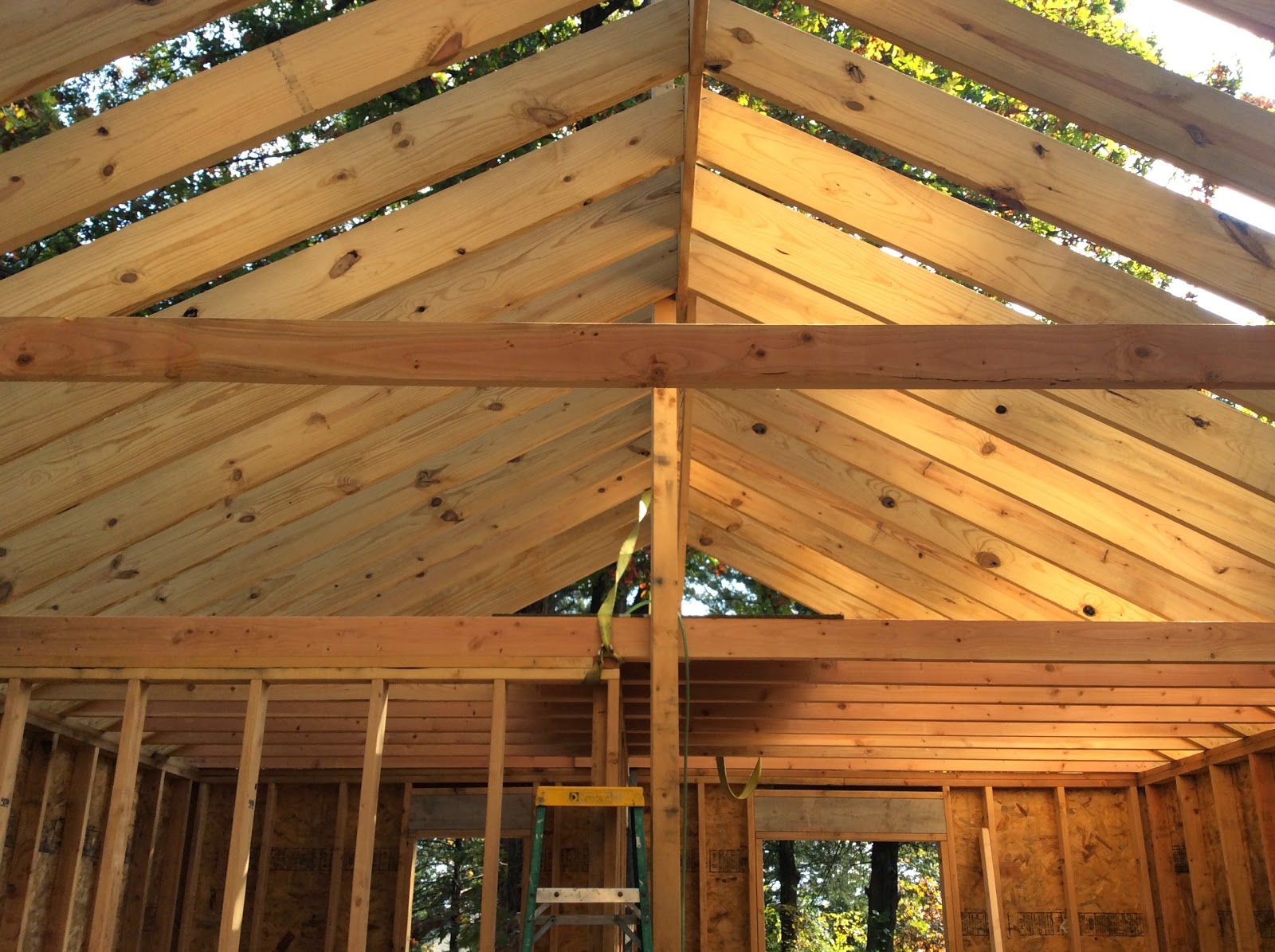 Ozarks Crescent Mural: Cathedral Ceiling Rafters