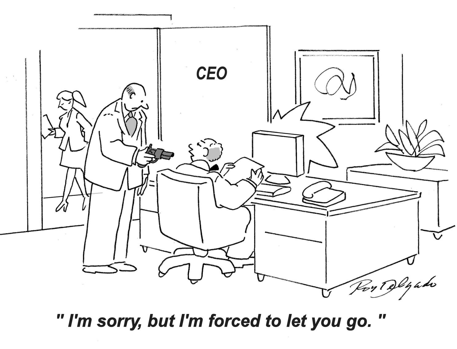 Plum Loco - Roy Delgado: Business cartoon of the week - 17558 - Roy Delgado