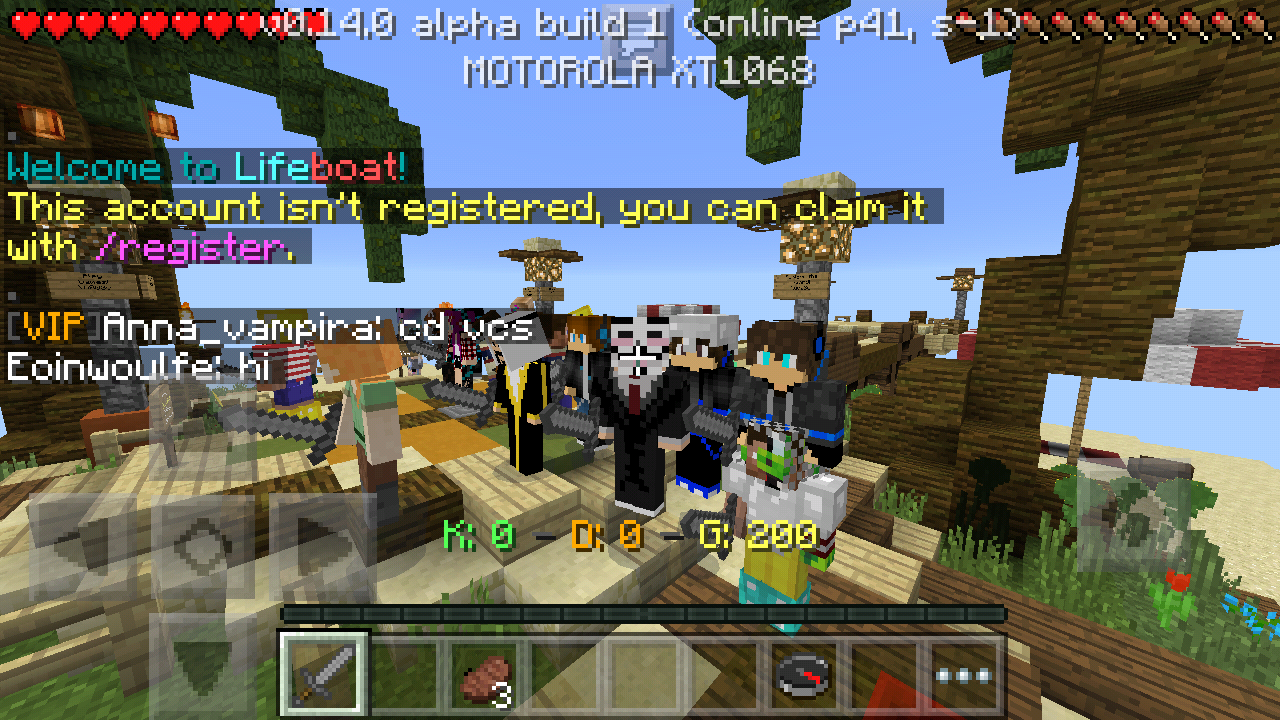 Server LifeBoat Atualizado - Minecraft PE 0.14.0 - Pocket MCPE