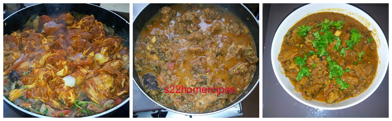 Mutton methi curry/Lamb curry with fenugreek leaves