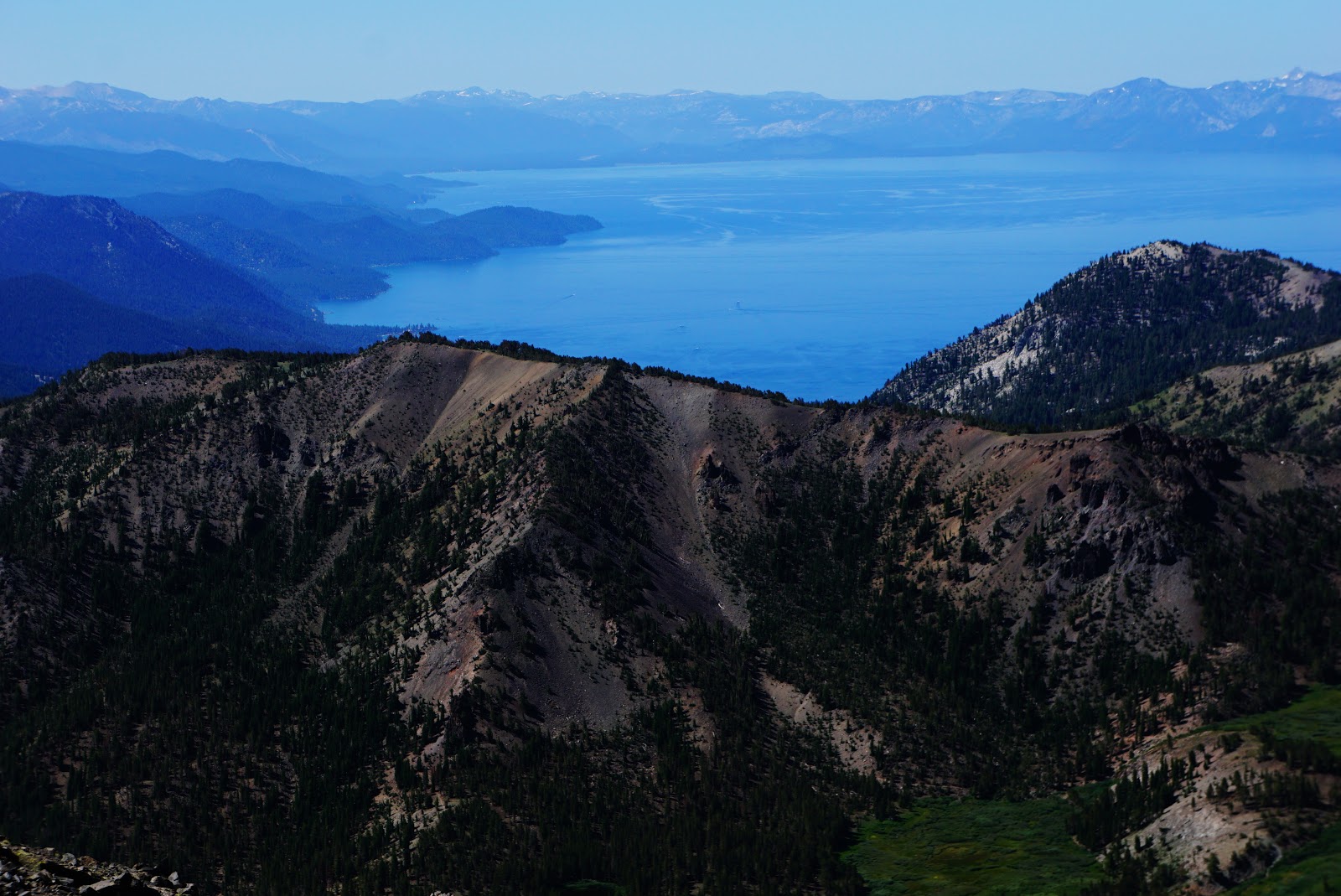 Lazarow World-Hike-About: 46.13: Nevada: Mount Rose Peak above Lake ...