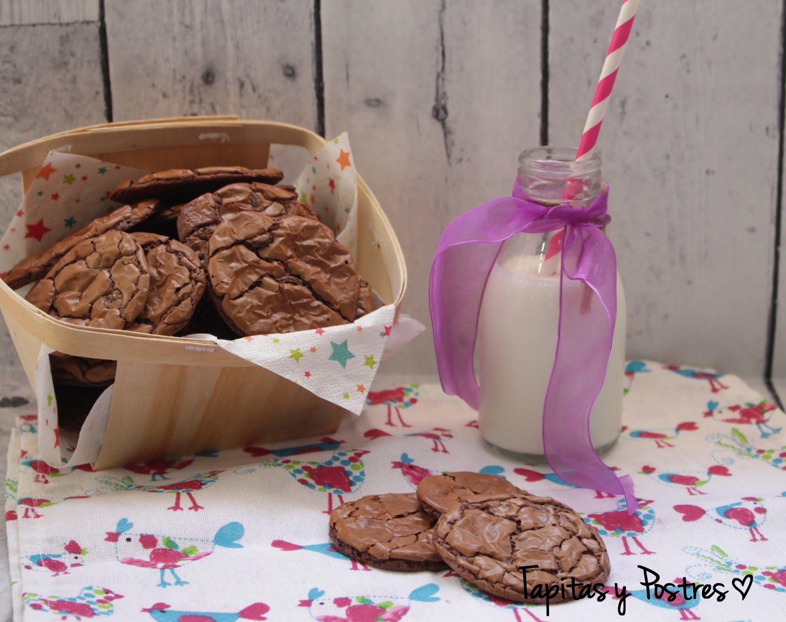 Tapitas y Postres: Cookies brownie de chocolate