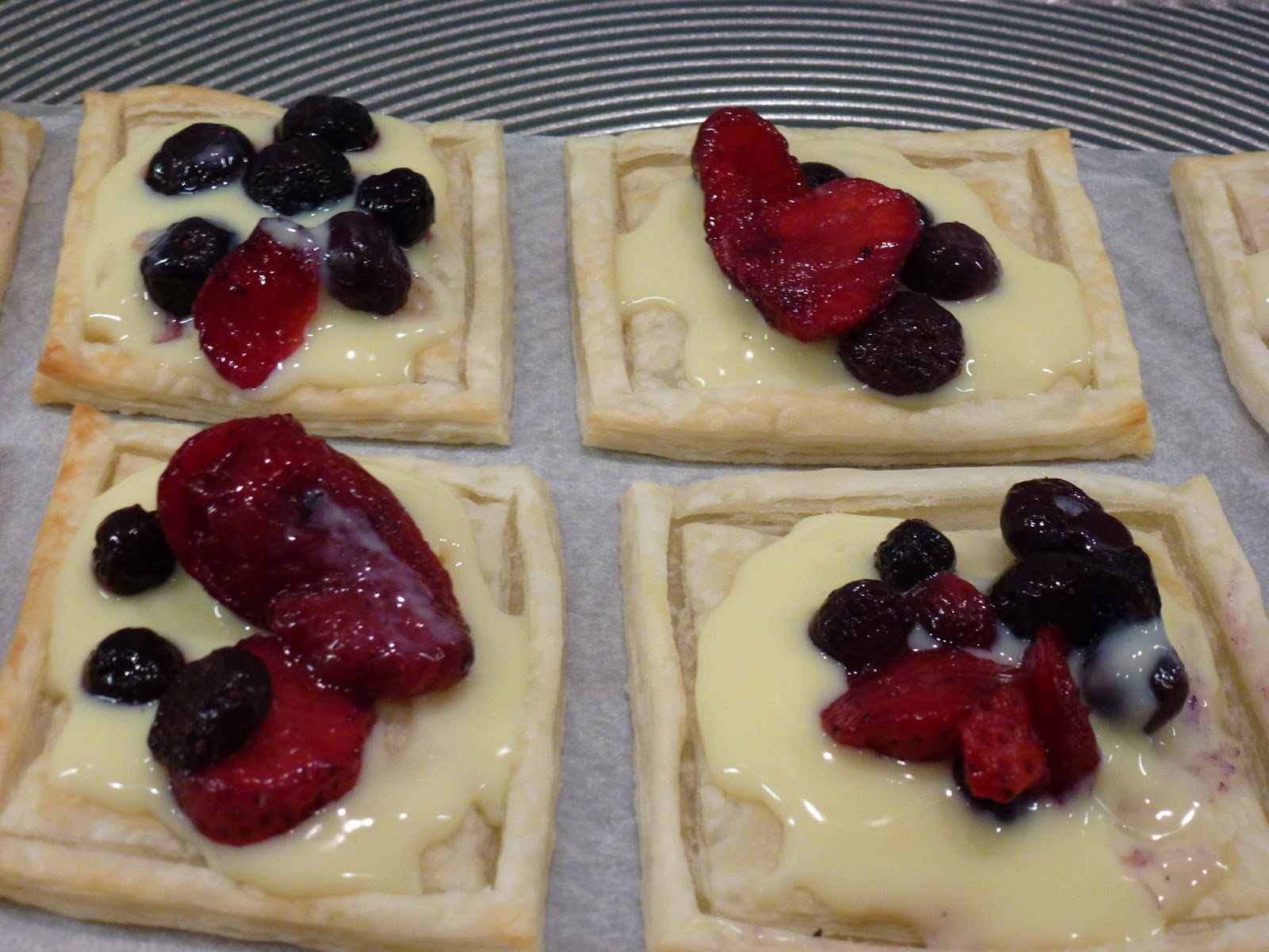 Fruit Custard Tarts