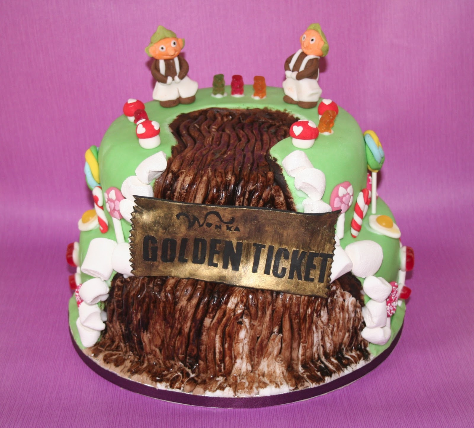 Chintzy Cakes: Willy Wonka and Rose Birthday Cakes