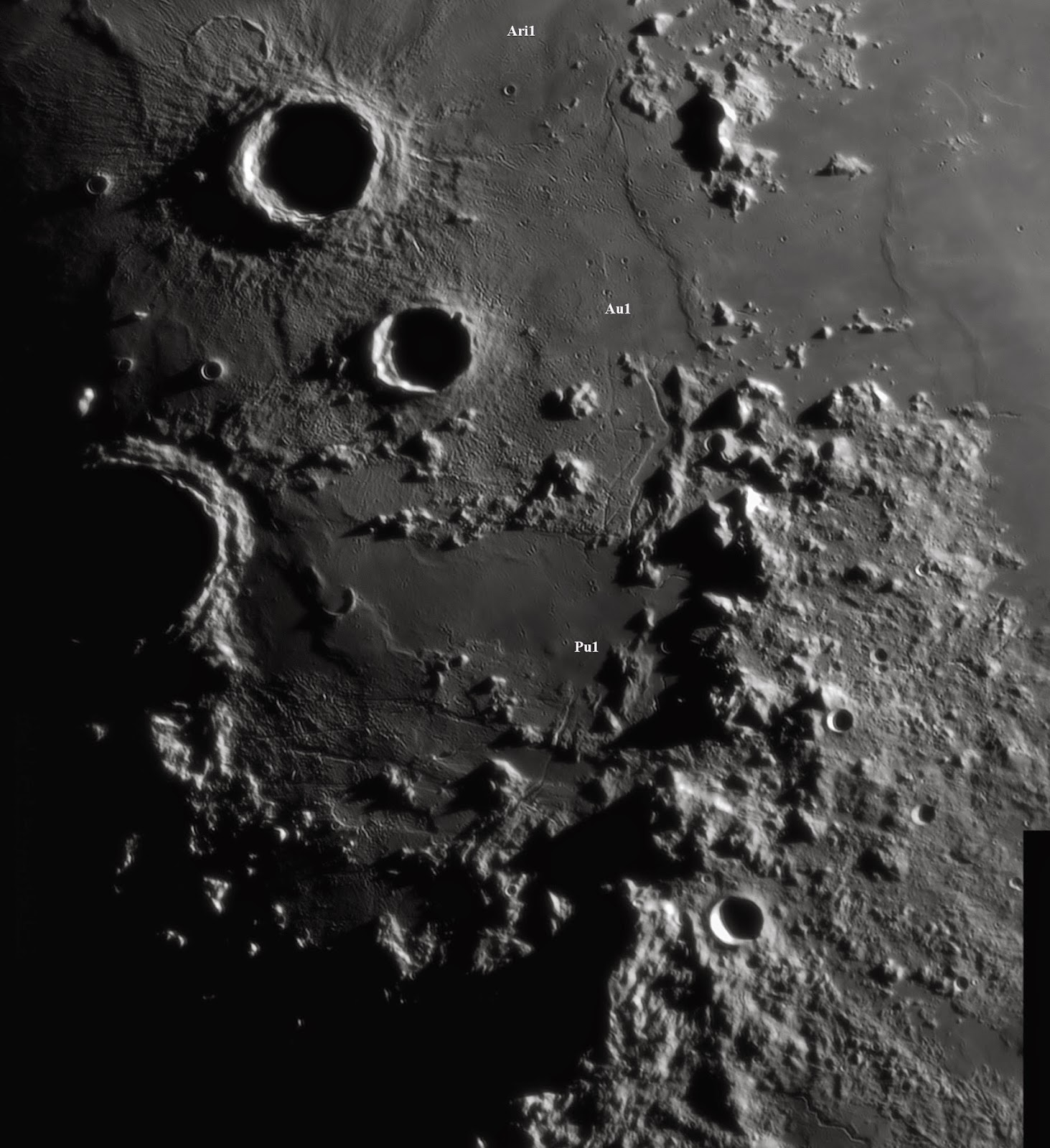 Aristillus Autolycus Apennine plate