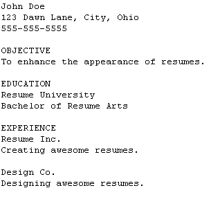 The Sketchpad: Notepad Resumes