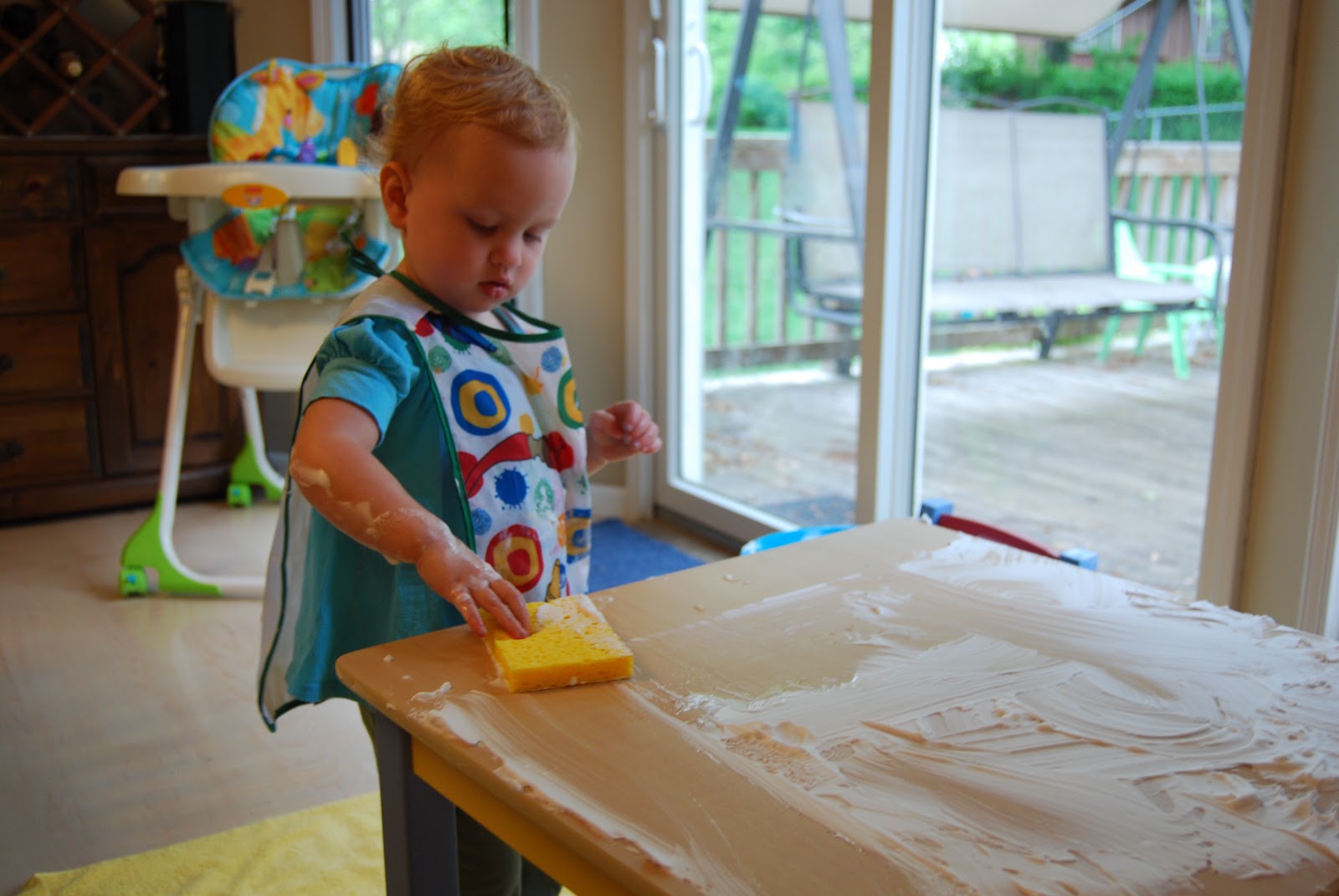 From Chalkboards To Strollers: Toddler Table Washing