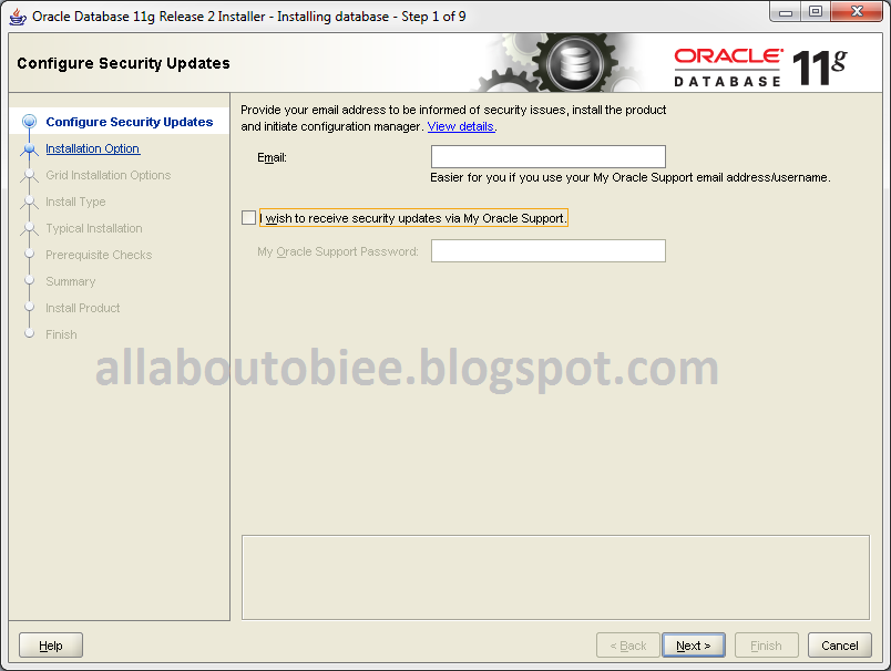Oracle Business Intelligence: Step by Step Installation of Oracle 11g ...