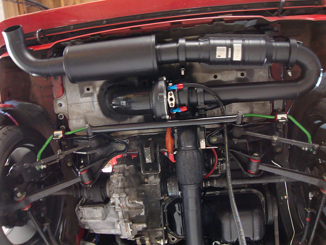 BlackTrax Projects: Project Pics: David's Twincharged AW11 Hot Side Work