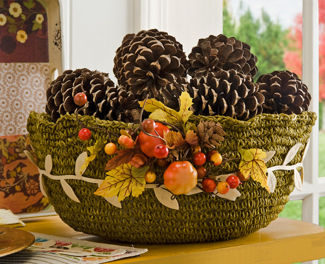 Cathie Filian: DIY Video: Fall Centerpiece Made with a Mod Podge Fabric ...