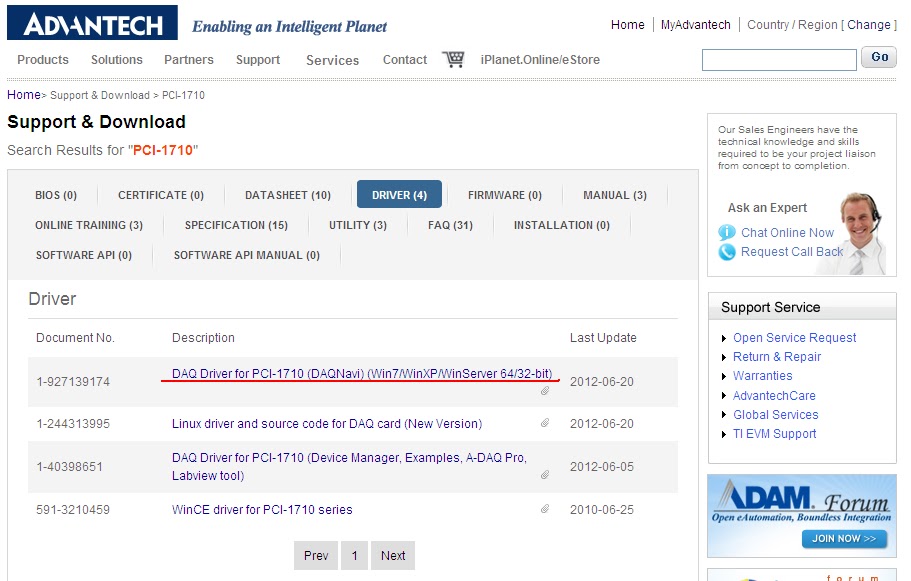 MyAutomation: How to find and install the Advnatech DAQNavi Driver