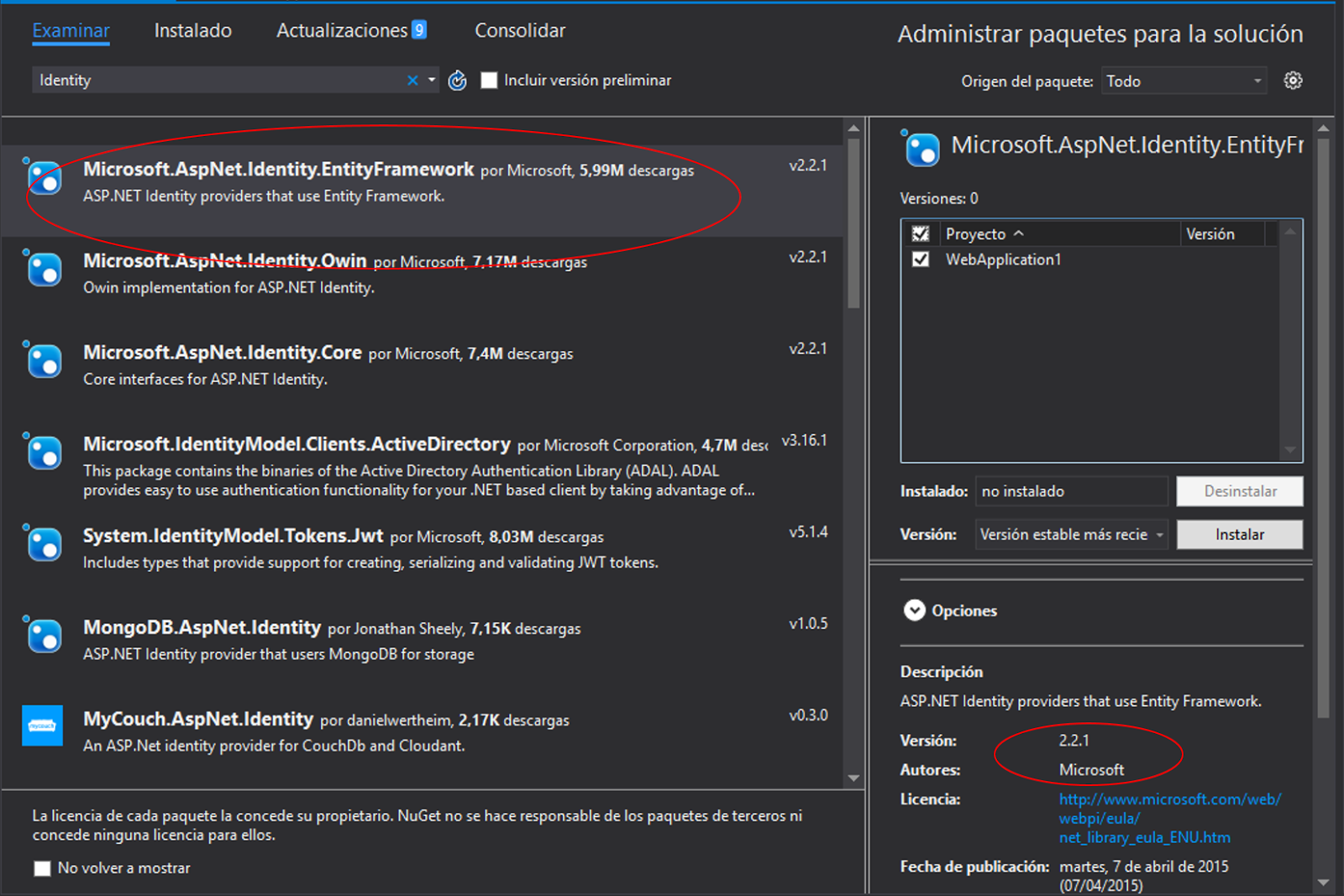 Seguridad en ASP.Net Identity 2.0 con Webforms Parte 1