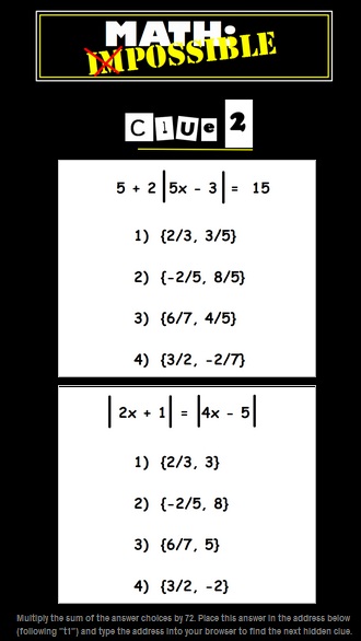 Sch00l Stuff: Made 4 Math: Math imPossible