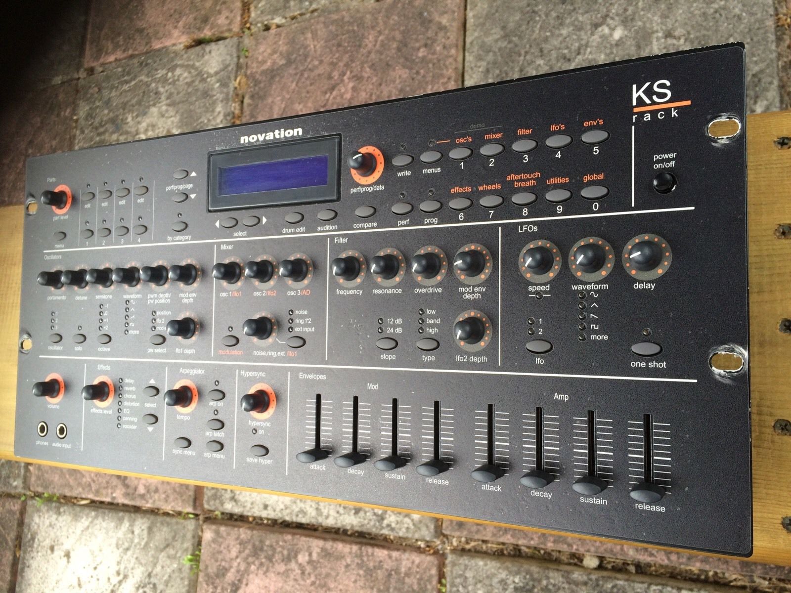 MATRIXSYNTH: Custom Black One-Off Novation KS Rack Synth