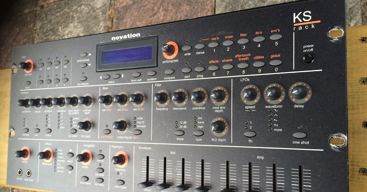 MATRIXSYNTH: Custom Black One-Off Novation KS Rack Synth