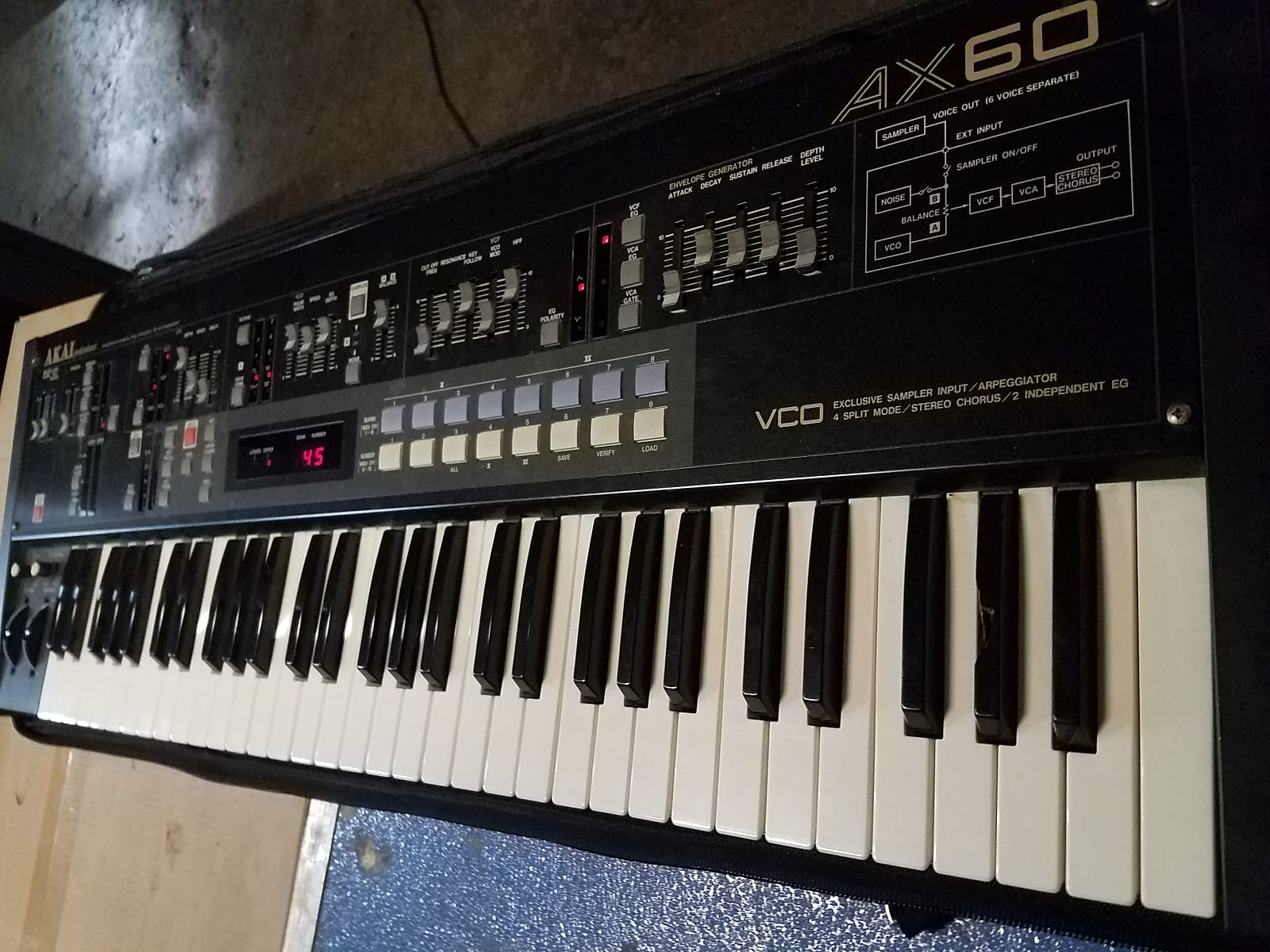 MATRIXSYNTH: Akai AX60 with padded gig bag