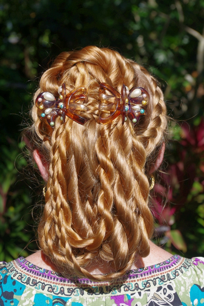 Braids & Hairstyles for Super Long Hair: Fancy Multi-Braids Ponytail