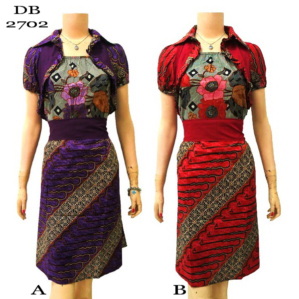 Dress Batik DBT-2702 | Butik Batik Solo