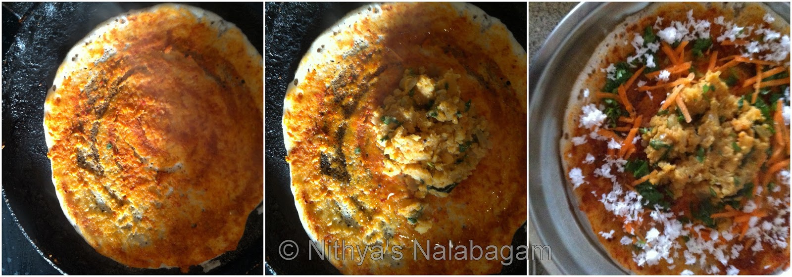 Open Butter Masala Dosa |Nithya's Nalabagam