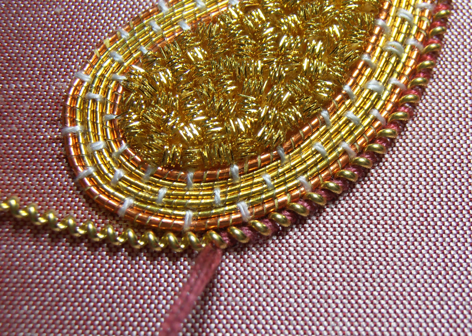 Anna Scott Embroidery: Goldwork Finished