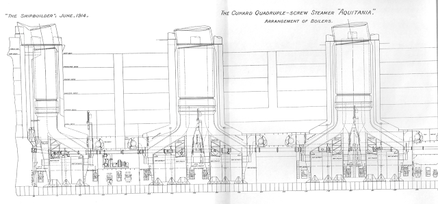 Starting rms AQUITANIA from cold