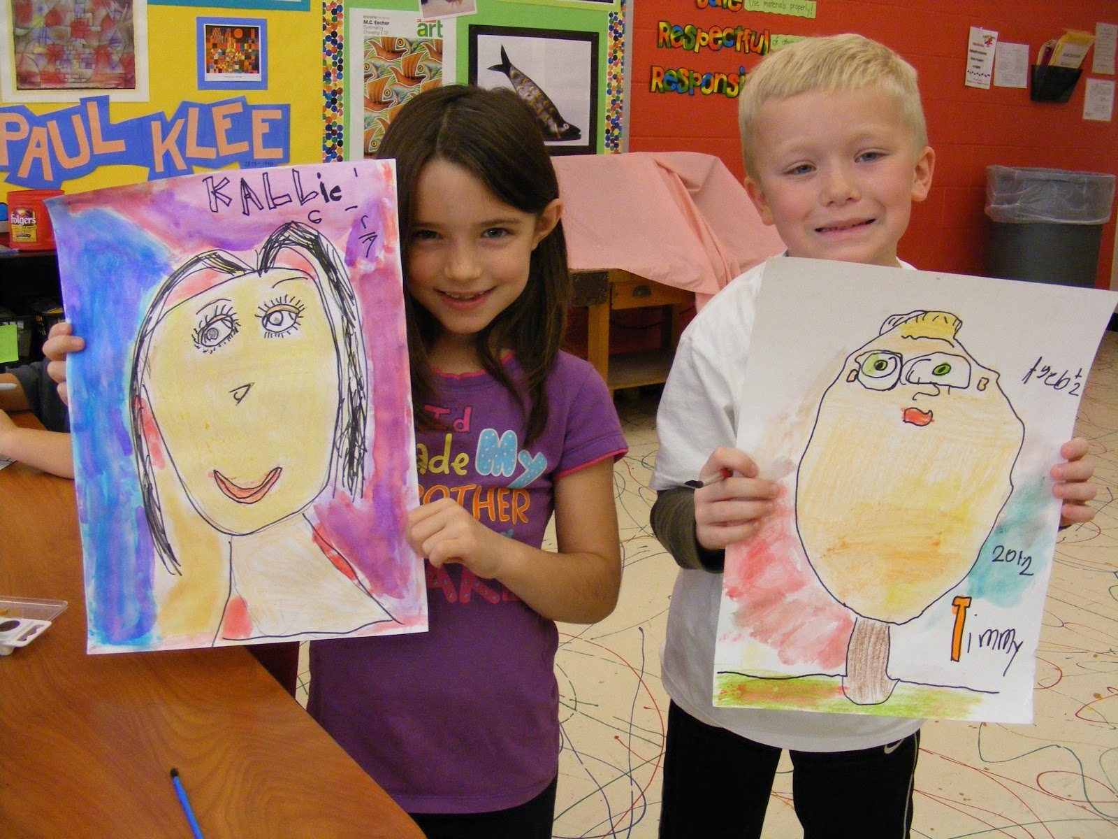 Suffield Elementary Art Blog!: 1st Grade Self-Portraits