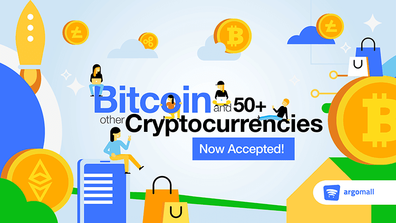 Argomall now accepts Bitcoin and other cryptocurrency payments