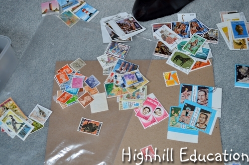 Highhill Homeschool: Learning Through Stamps