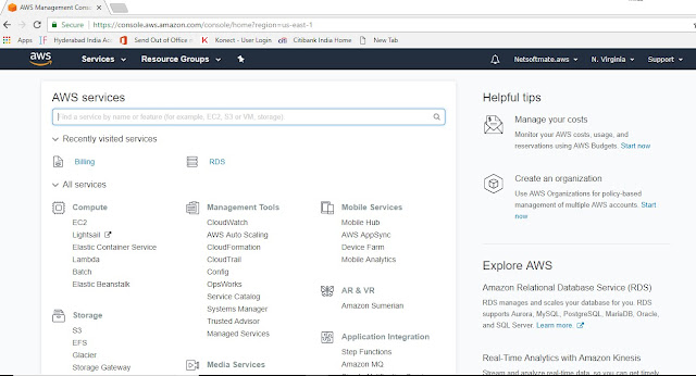 Netsoftmate Technical Blog : How to Login AWS Console