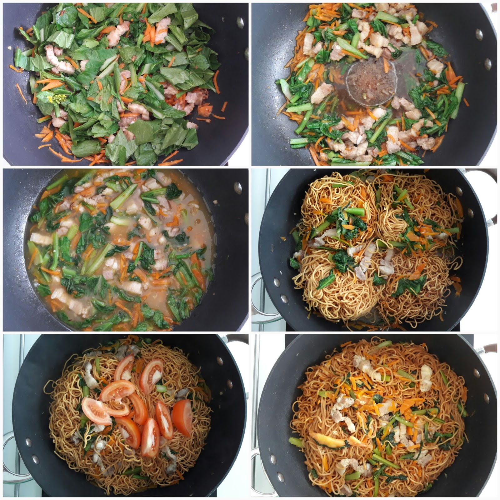 Claypot Noodles (Poh Chai Mee) with Pork Belly, Choy Sum - 40/50