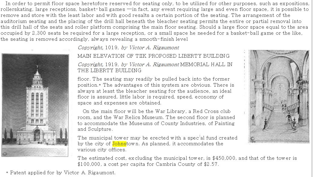 Vintage Johnstown: Proposed Liberty Building