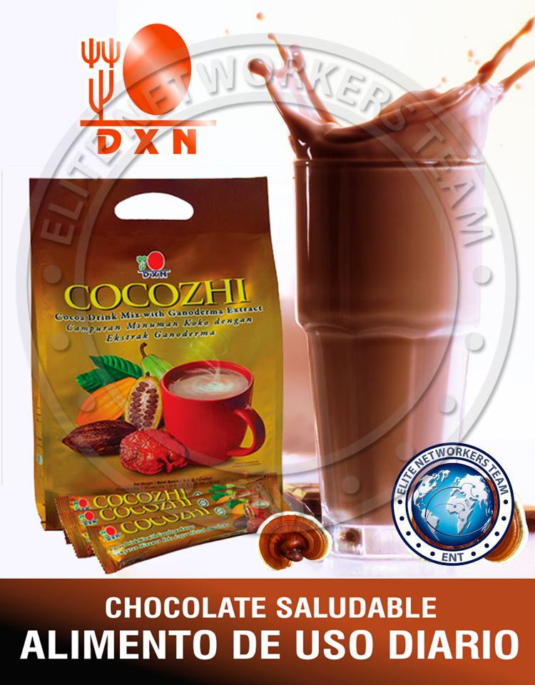 Cocozhi Dxn Perú, Chocolate Saludable, Cacao con Ganoderma, 55 soles