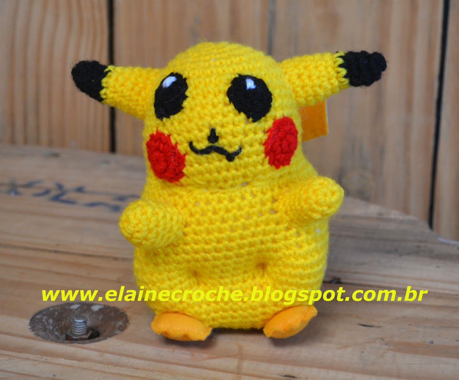 Elaine Croche: Pikachu em Crochê - Vídeo Aula Crochê