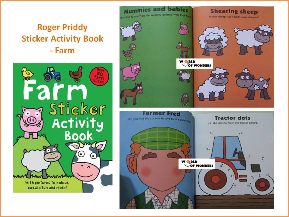 World Of Wonders: Roger Priddy Sticker Activity Books - New Release in ...