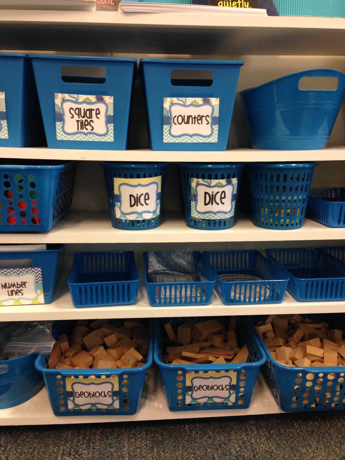 Second Grade Positivity: Guided Math Part 3: Organizing Manipulatives