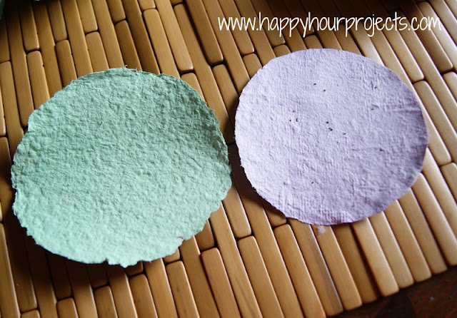 Seed Paper Gift Pots (and Seed Paper Tag Tutorial!) - Happy Hour Projects