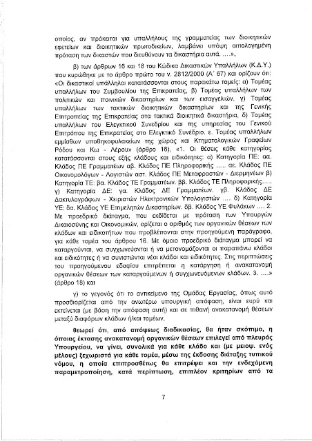 ΓΕΝΙΚΗ ΕΠΙΤΡΟΠΕΙΑ: ΠΟΡΙΣΜΑ ΤΗΣ ΟΜΑΔΑΣ ΕΡΓΑΣΙΑΣ ΓΙΑ ΤΗΝ ΑΝΑΚΑΤΑΝΟΜΗ ...