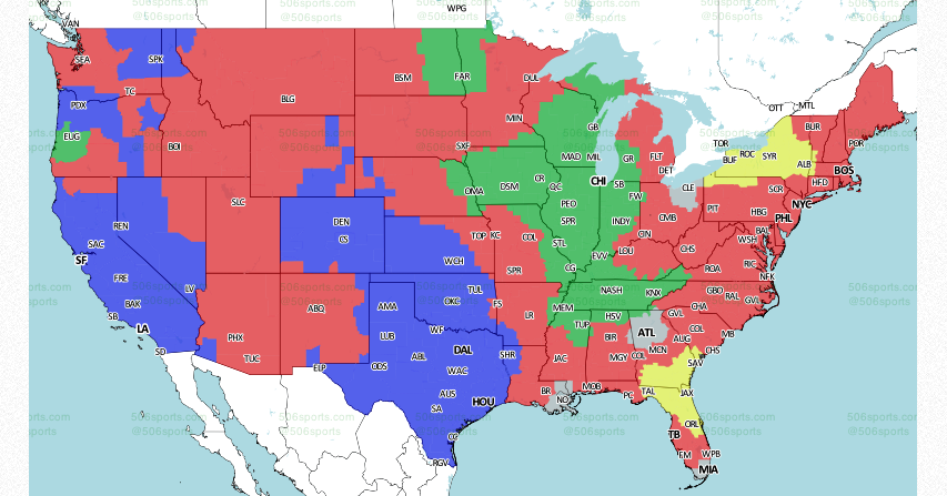 PACKERVILLE, U.S.A.: Week 12 TV Maps