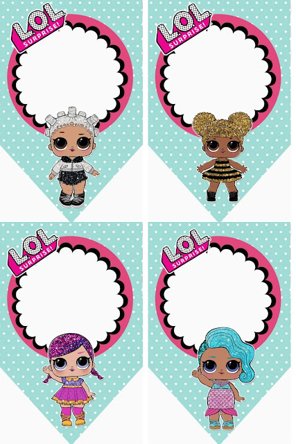 LOL Surprise Free Printable Bunting. - Oh My Fiesta! in english