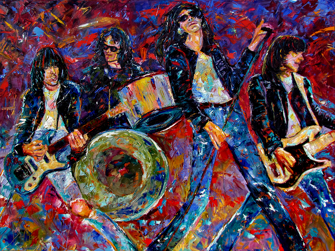 Debra Hurd Original Paintings AND Jazz Art: The Ramones oil painting ...