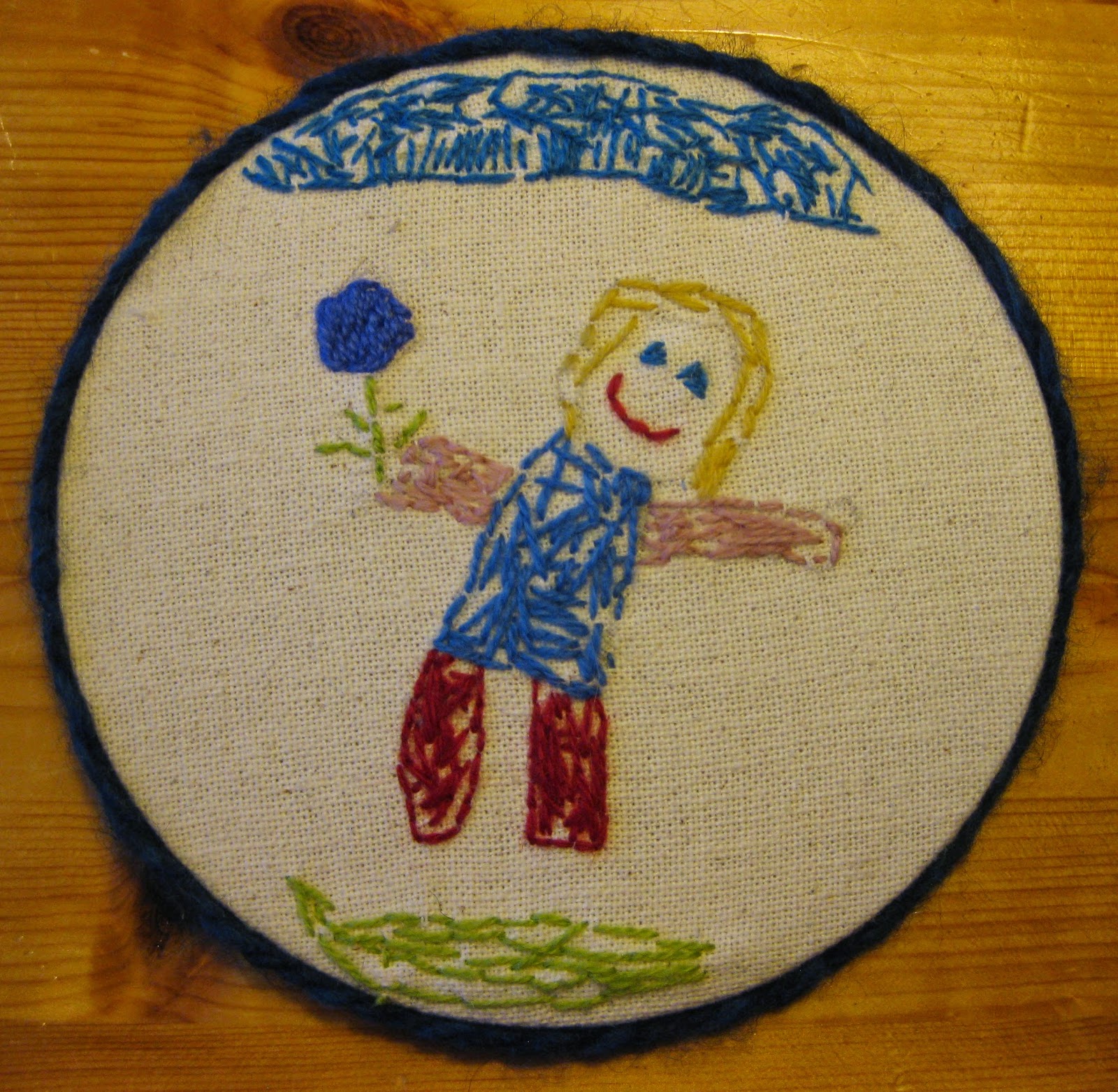 Karins slöjdblogg: Att sy för hand del 2: Mer broderi